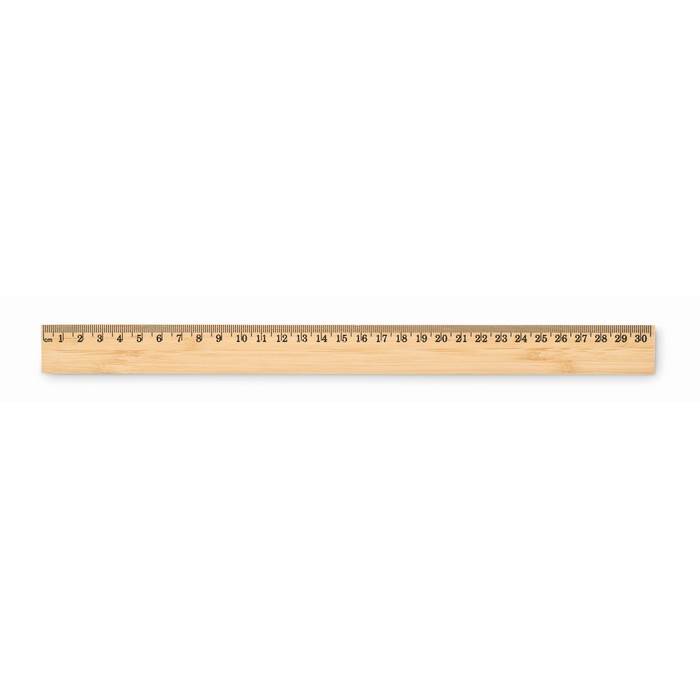 Pravítko z bambusu 30cm, oboustranné - cm/palce | DG Tip - reklamní ...